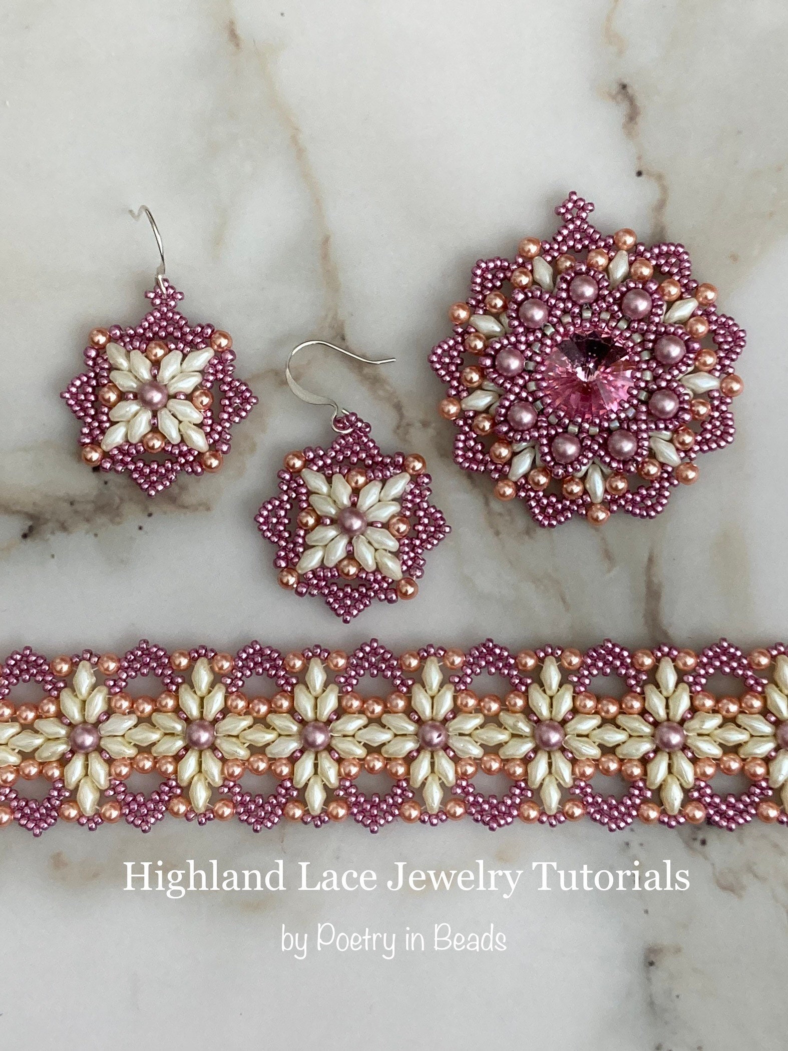 3 Beading Tutorials, Highland Lace Jewelry Tutorials, Jewelry Patterns ...