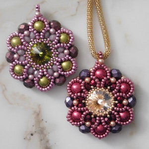 2 Beading Tutorials, Happily Ever After and Once Upon a Time Pendant ...