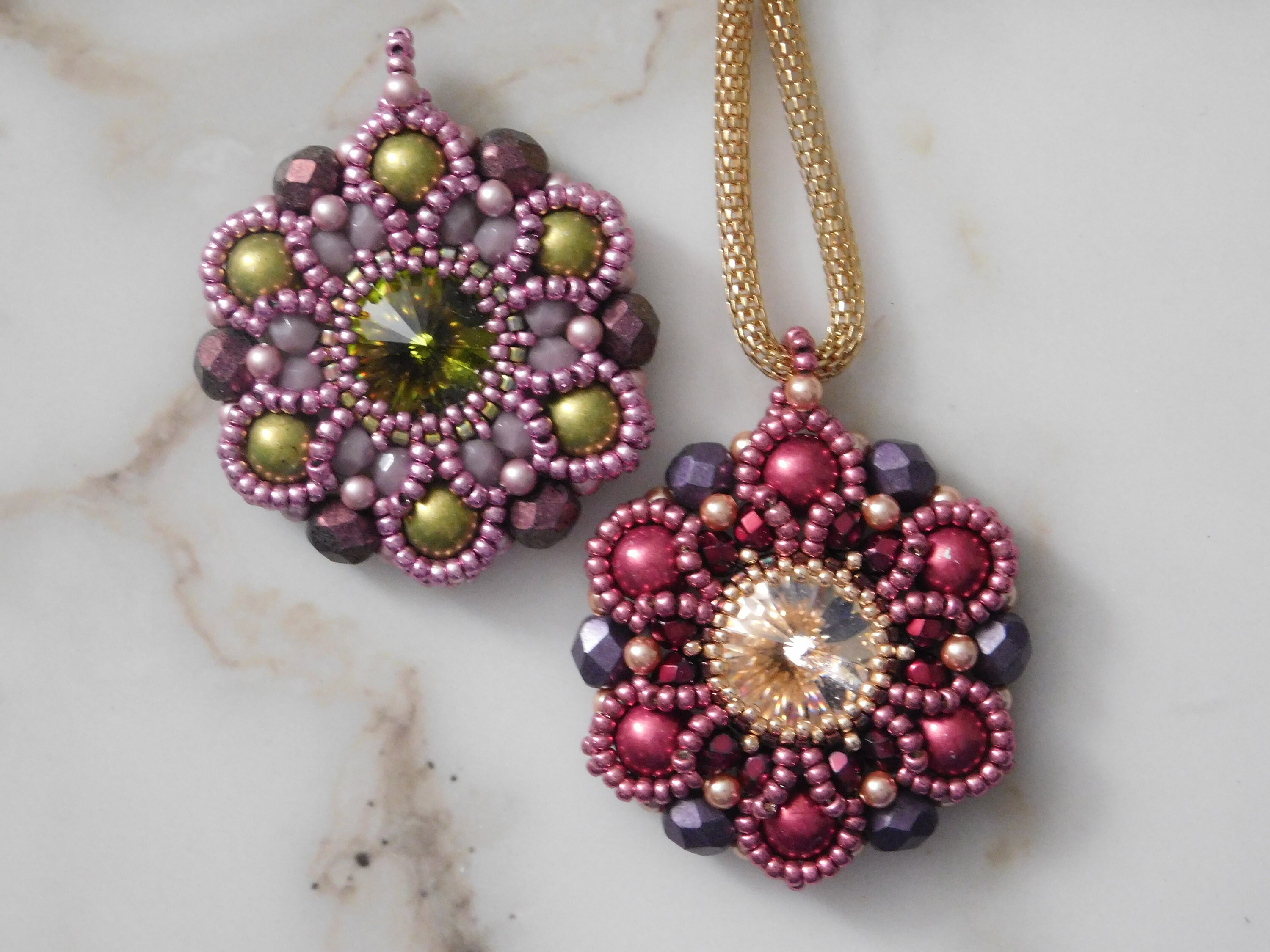2 Beading Tutorials, Happily Ever After and Once Upon a Time Pendant ...