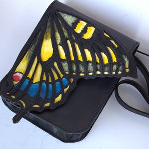 Butterfly Purse, Messenger Bag, Swallowtail Butterfly, Fairy Bag, Black ...