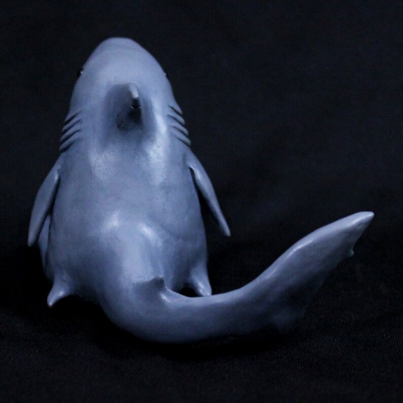 Great little White Shark Hand Made Clay OOAK Sculpture - Etsy