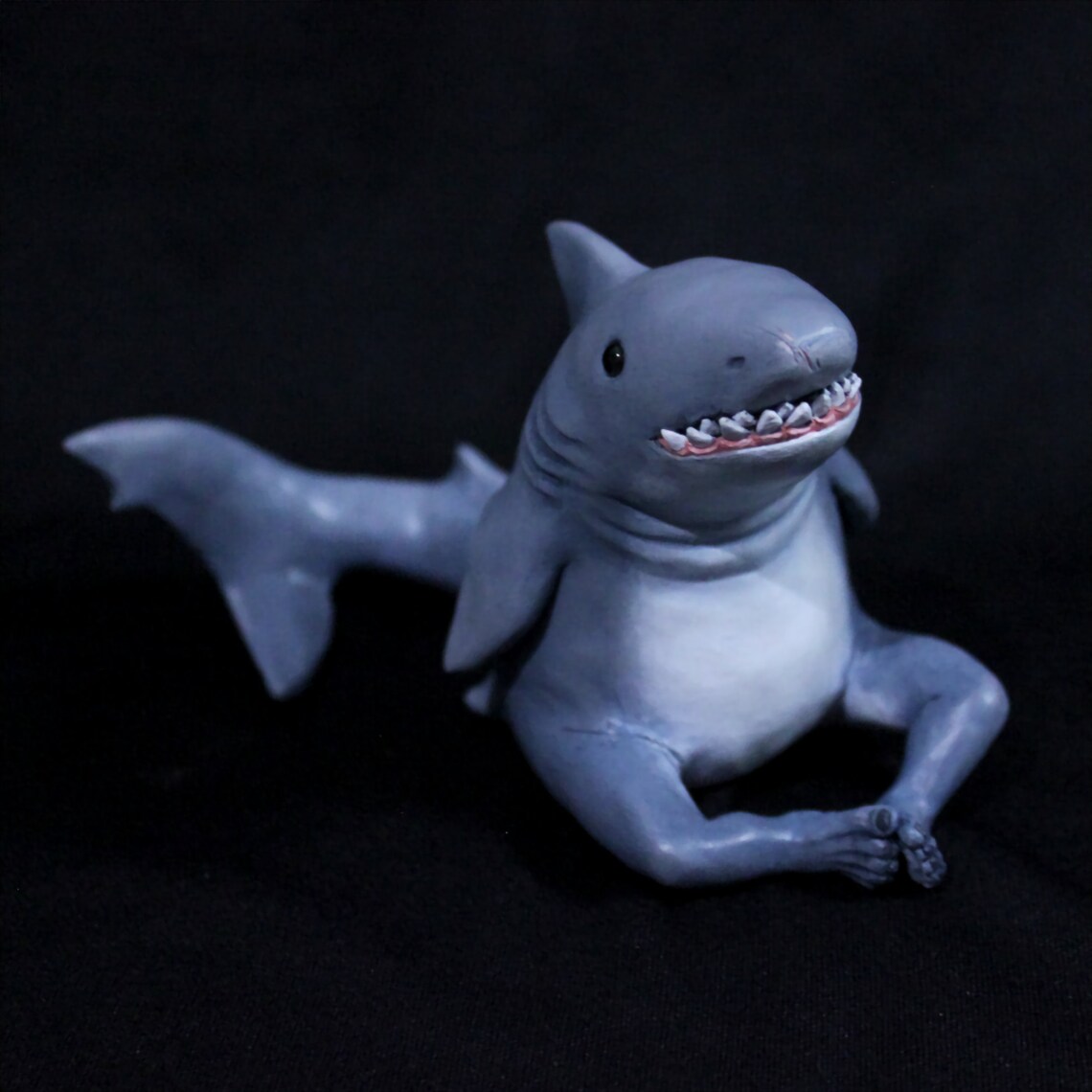 Great little White Shark Hand Made Clay OOAK Sculpture - Etsy