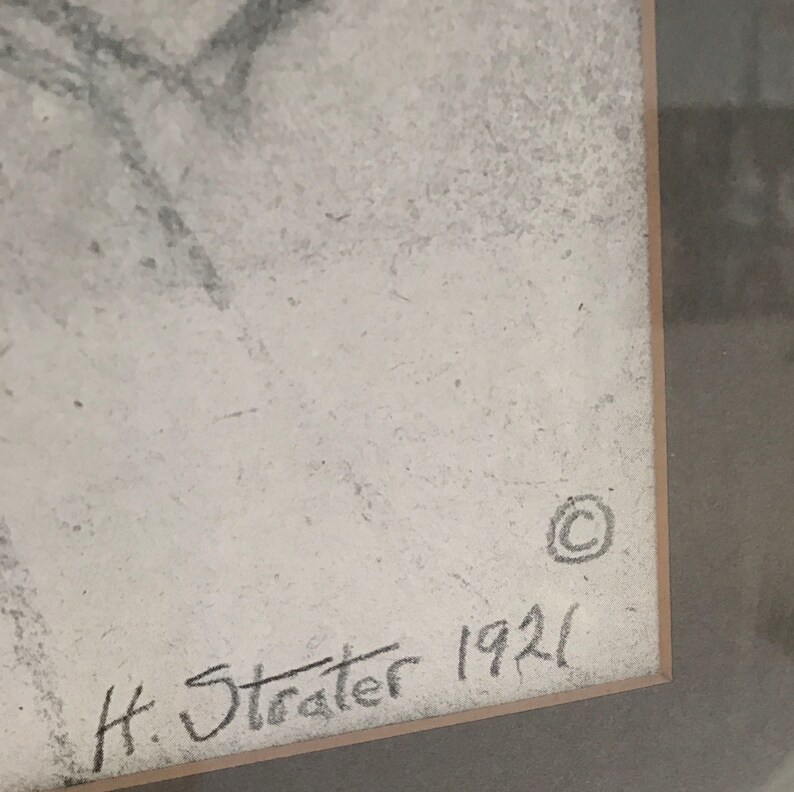 Henry Strater Potrait of Girl Signed Print - Etsy