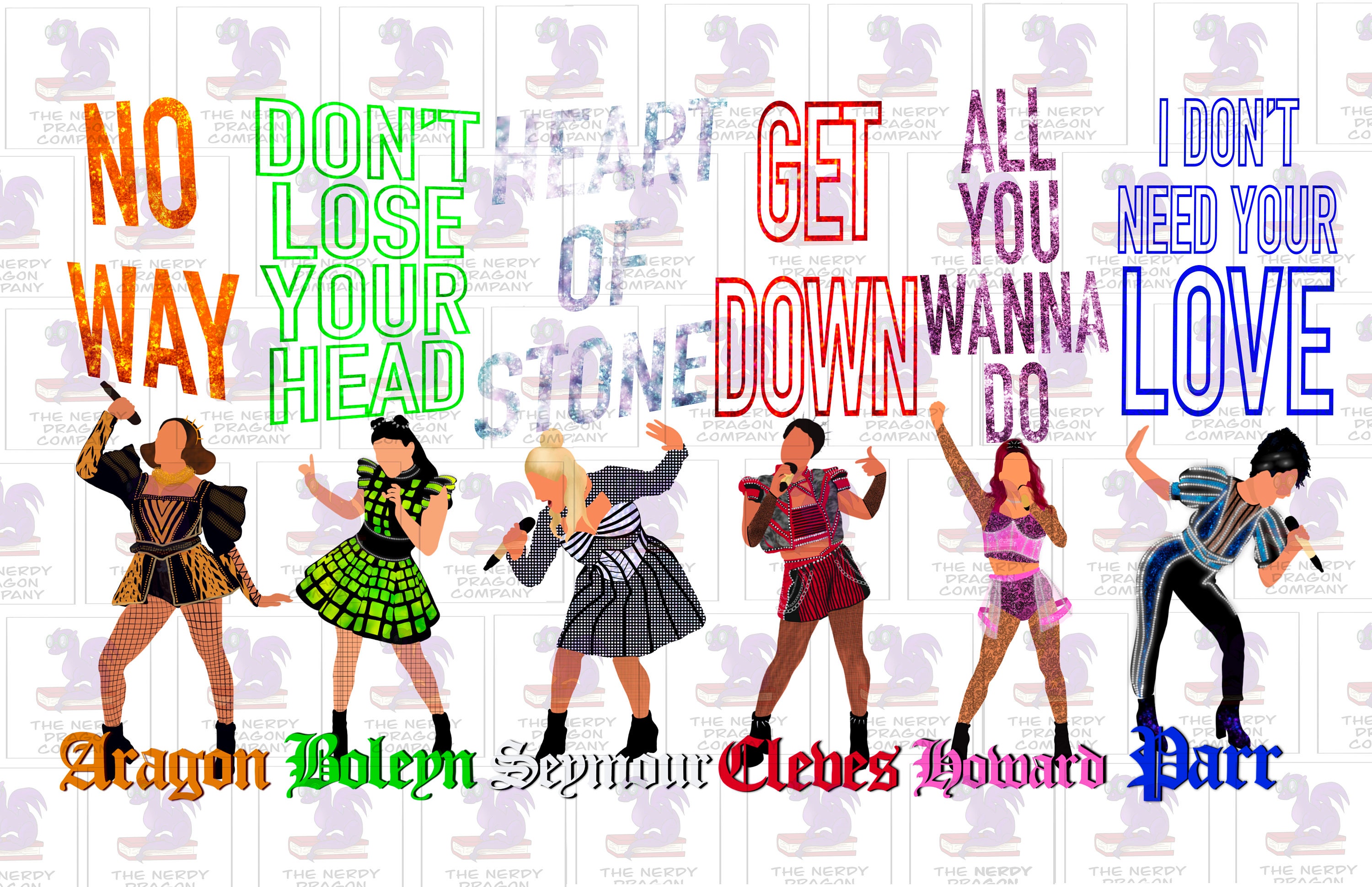 SIX the Musical - 2 Designs - Etsy UK