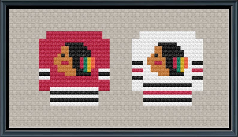 Chicago Blackhawks Cross Stitch PATTERN PDF FILE - Etsy