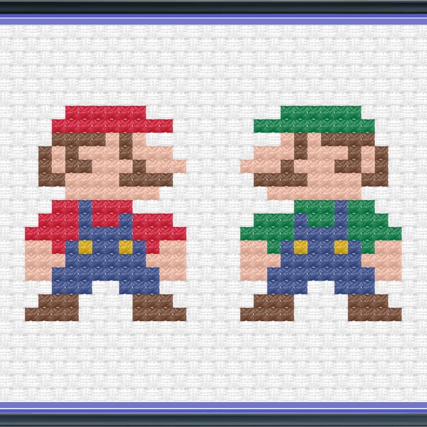 Mario Cross Stitch - Etsy