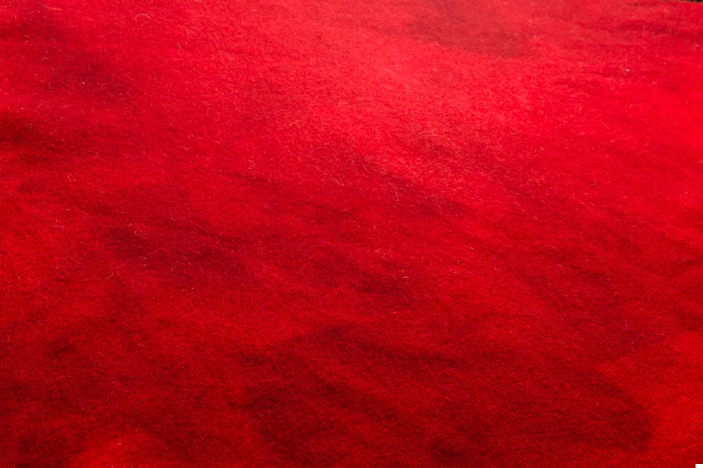 Rug Hooking Wool Fabric Red just Red 100% Wool Hand Dyed - Etsy