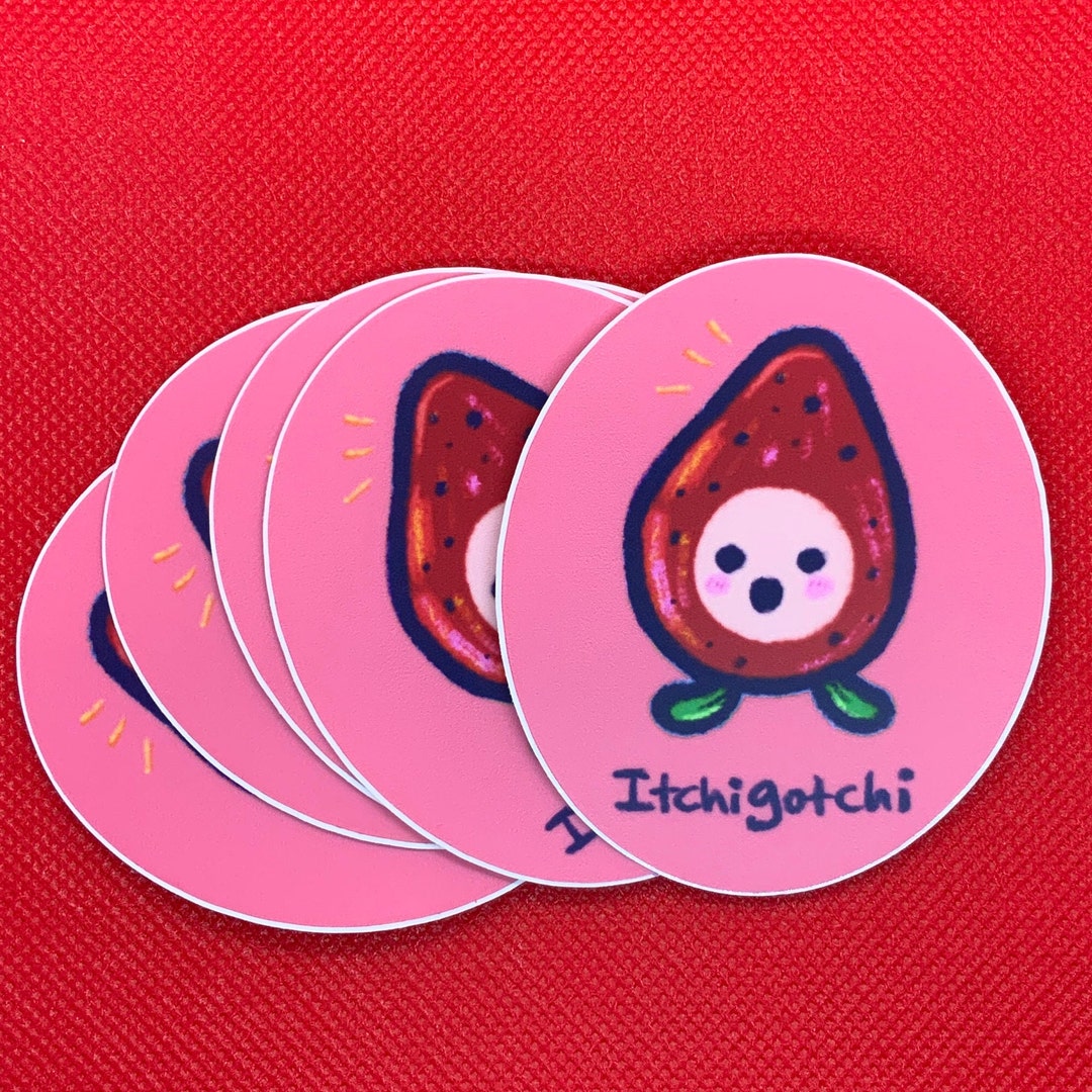 Super Cute Tamagotchi Sticker of Ichigotchi - Etsy