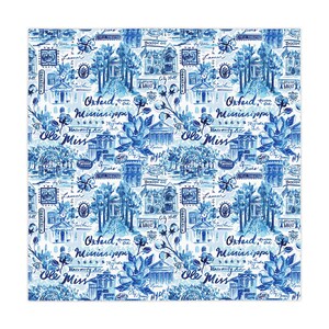 TABLECLOTH Oxford MS, Toile, Hometown Print, Mississippi, Magnolias ...