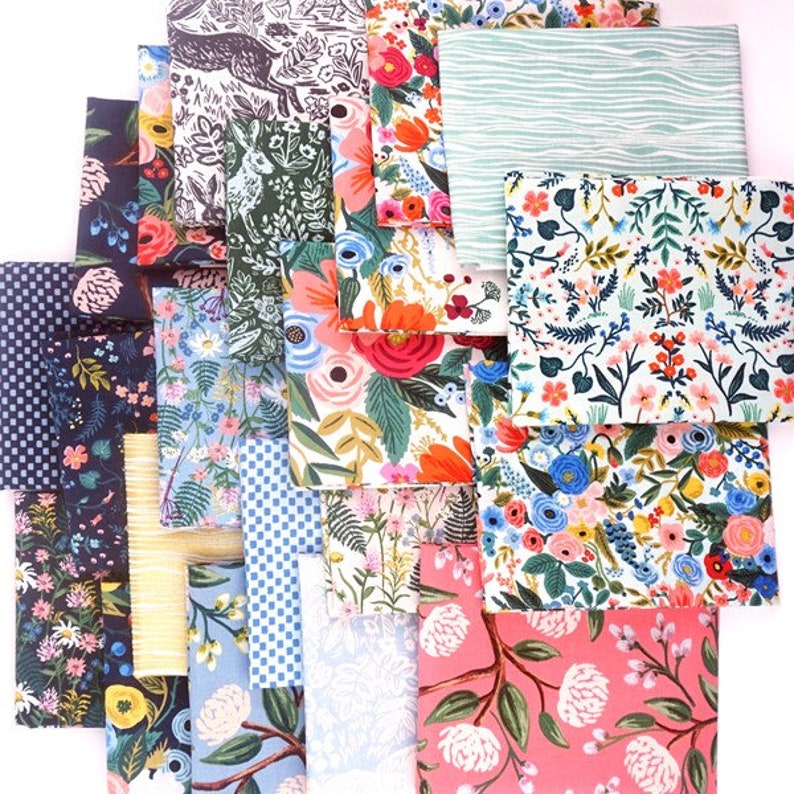 Rifle Paper Co Wildwood Garden Party Cream Floral Fabric - Etsy