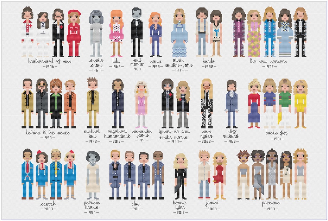 UK Eurovision PDF Digital Pattern - Etsy