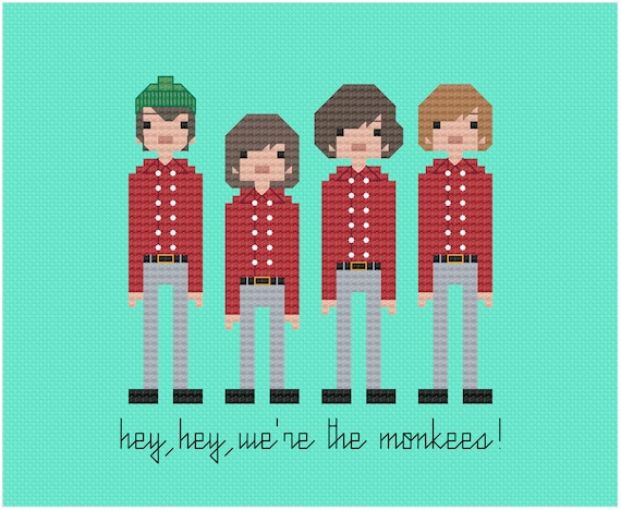 The Monkees PDF Digital Pattern - Etsy