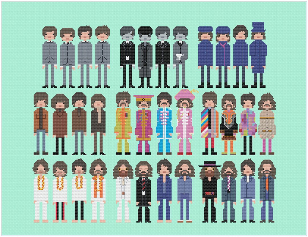Complete Beatles PDF Digital Pattern - Etsy UK