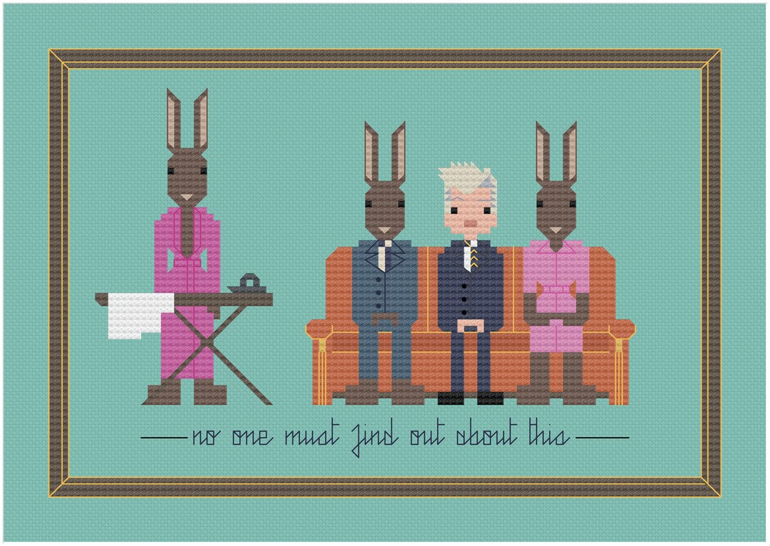 David Lynch Rabbits parody PDF Digital Pattern - Etsy 日本