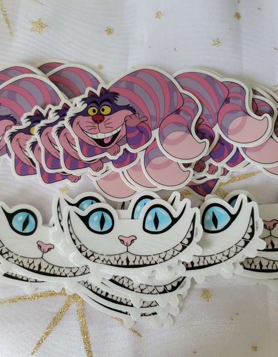 Cheshire Cat Clear Vinyl Stickers - Etsy