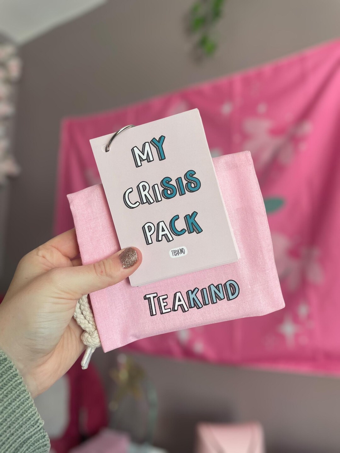 My Crisis Pack Flash Cards Pink - Etsy