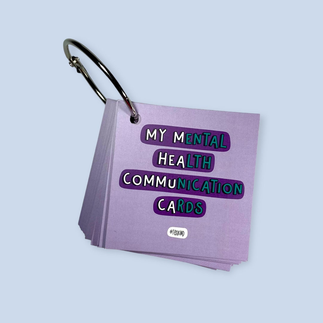 My Mental Health Communication Cards - Etsy UK