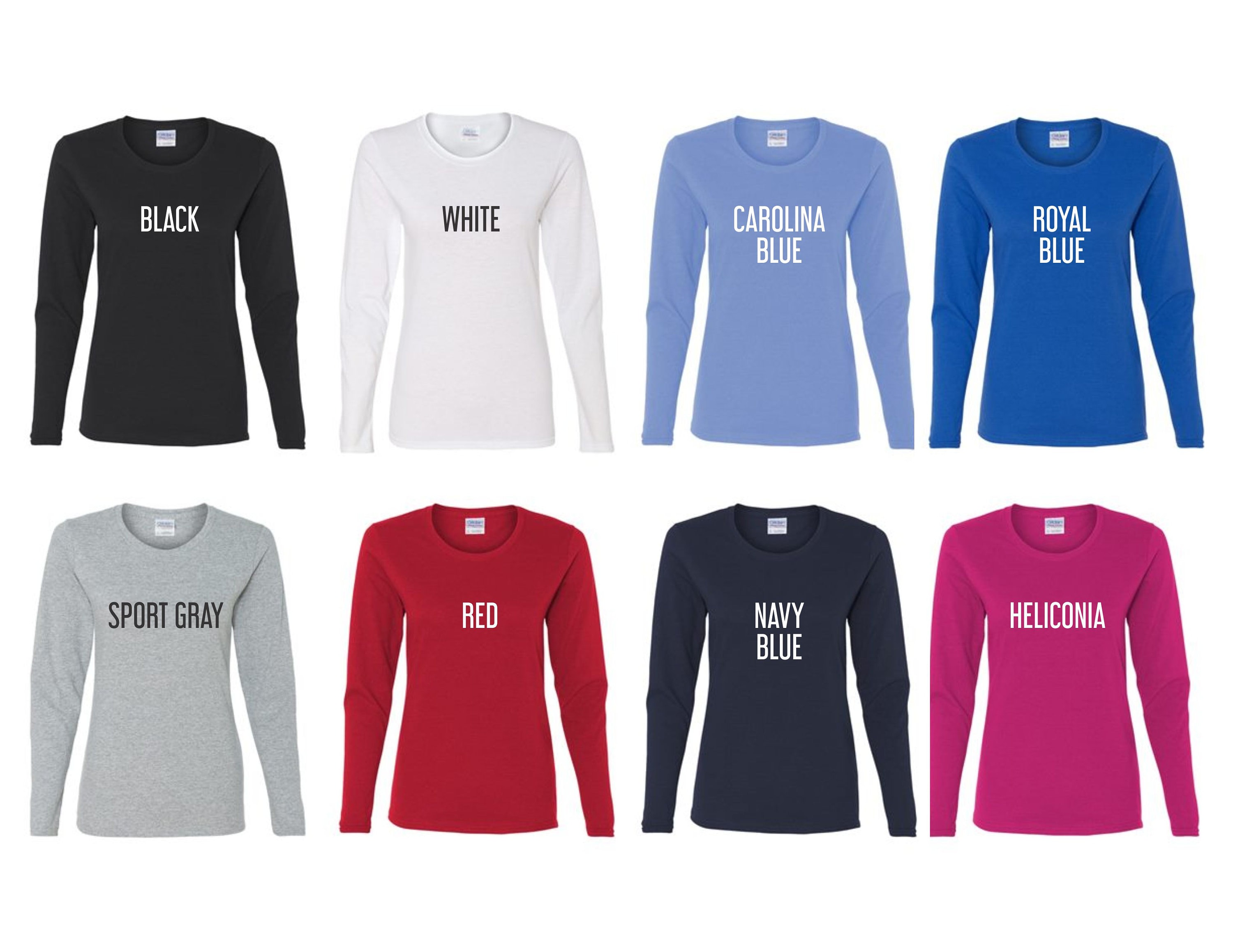 Custom Long Sleeve Shirts Custom Long Sleeve Men and Women | Etsy