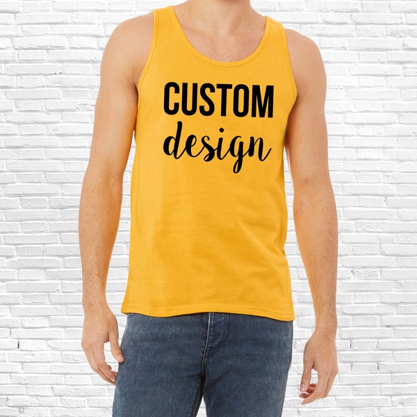 Custom Tshirt Tank Tops - Etsy