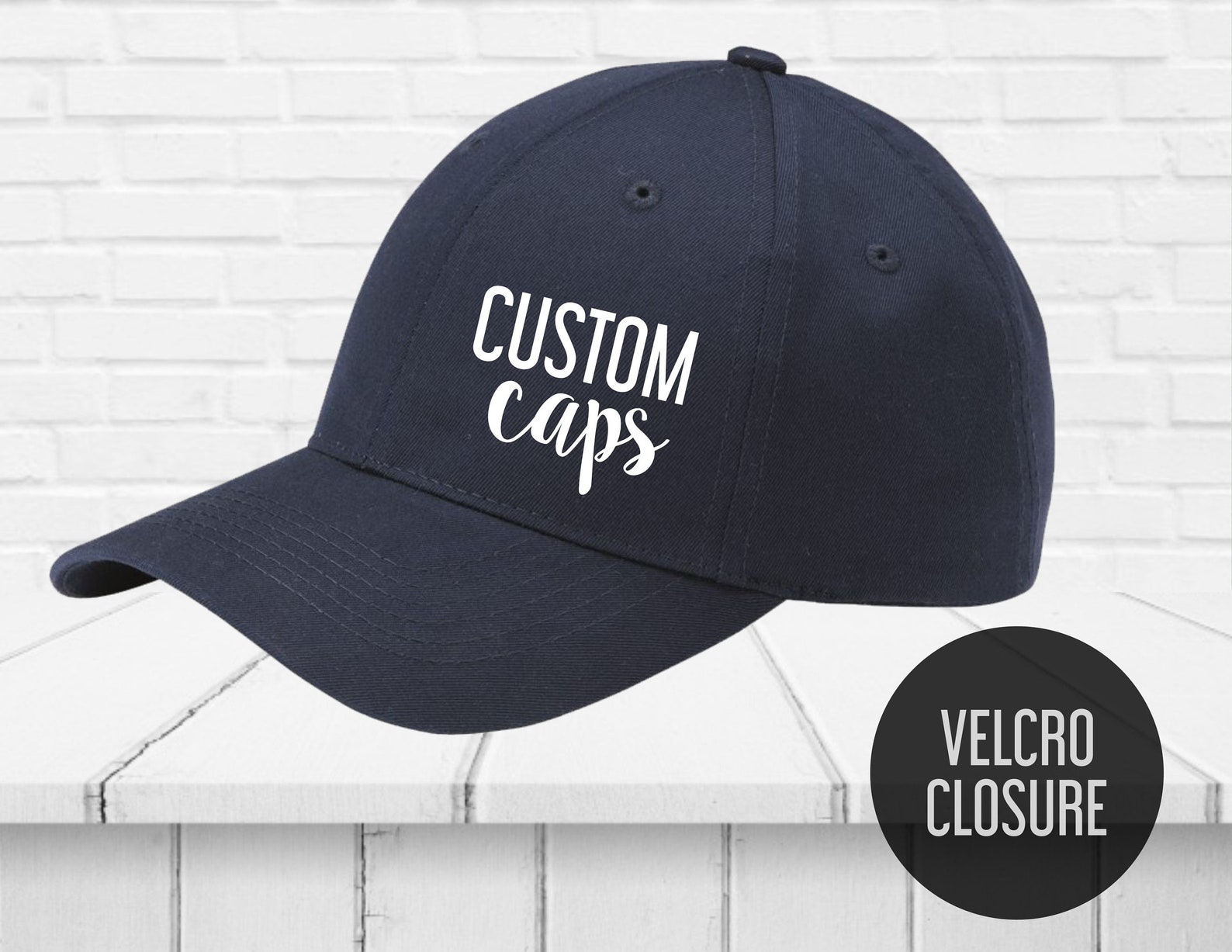 Custom Twill Cap, Personalized Text, Logo or Image Print, Cotton ...