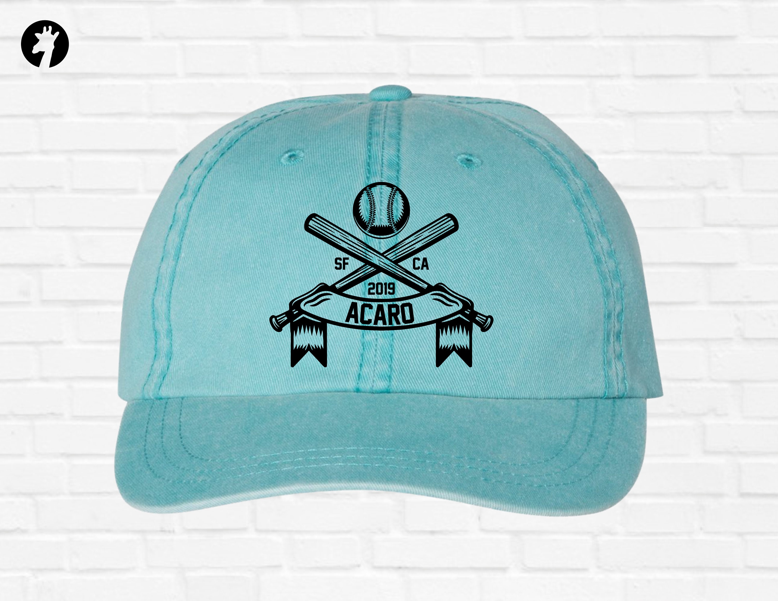 Custom Printed Dad Hat Pigment-dyed Cap Baseball Cap Dad | Etsy