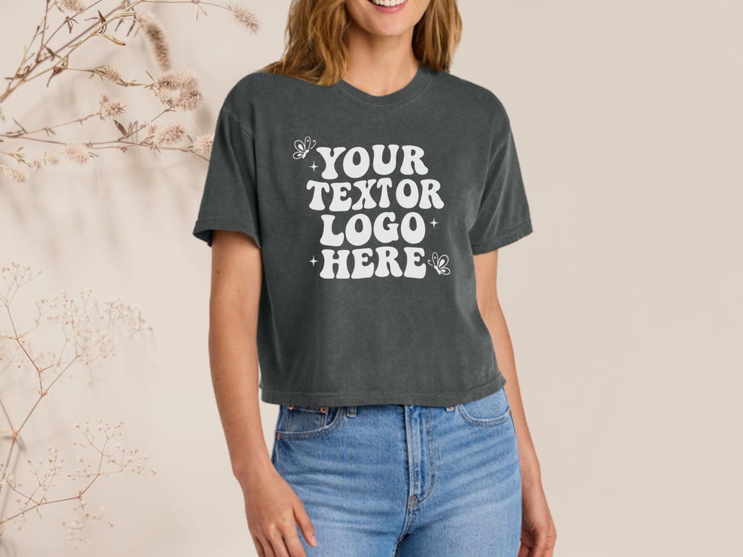 Custom Comfort Colors® Boxy Tee for Women, Personalized Heavyweight ...