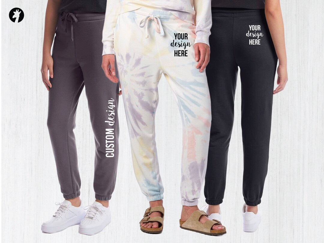 Women Joggers Personalized With Text, Graphic or Logo Recycled ...