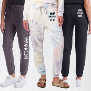 Women Joggers Personalized With Text, Graphic or Logo Recycled ...