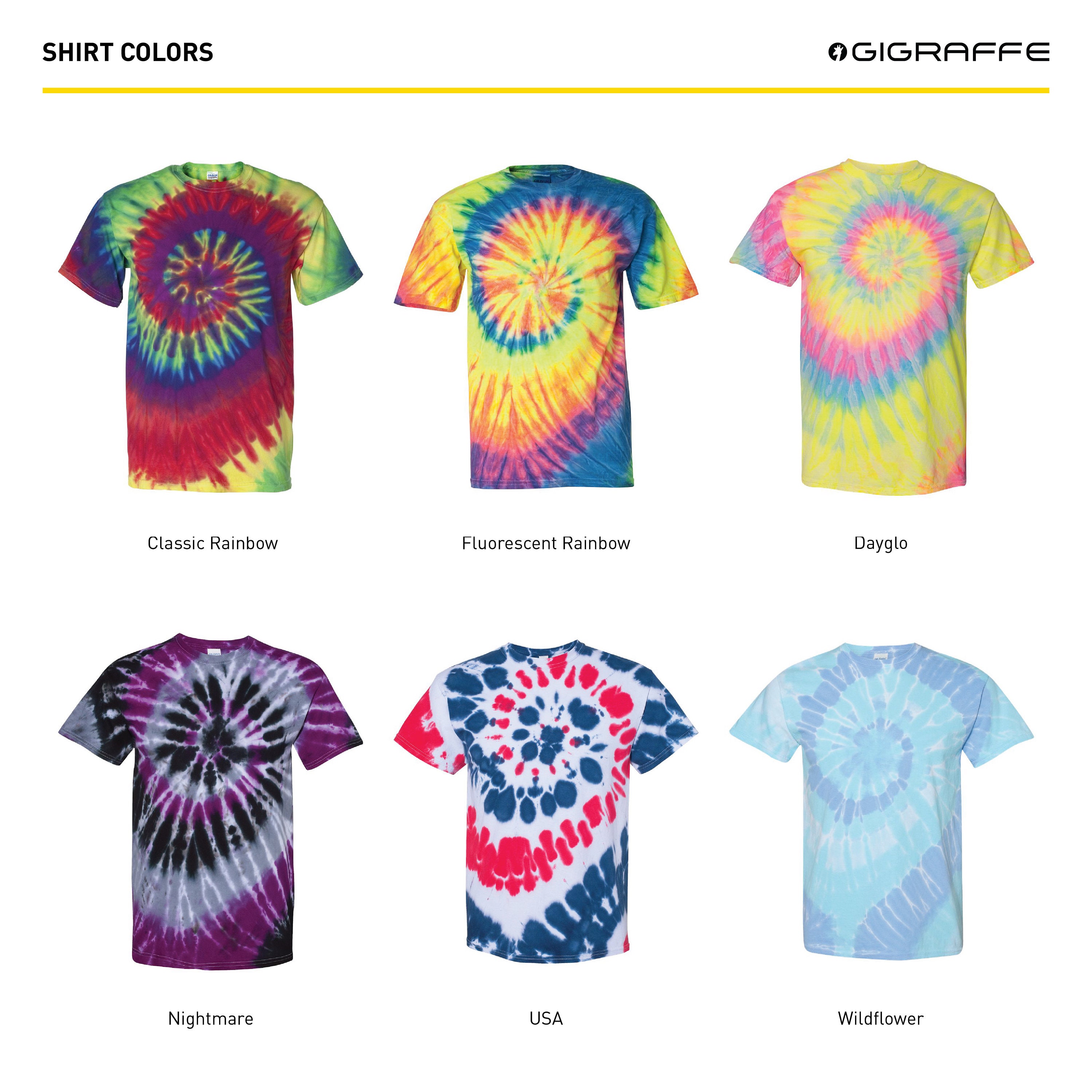 Custom Tie Dye T-shirts - Tie Die Shirts - Custom T-shirts Unisex ...