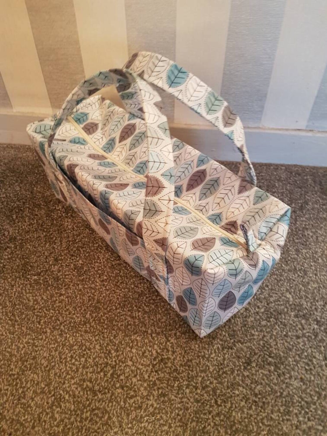 Large Knitting Needle and Yarn Bag. With Handles, Top Zip Closure and ...