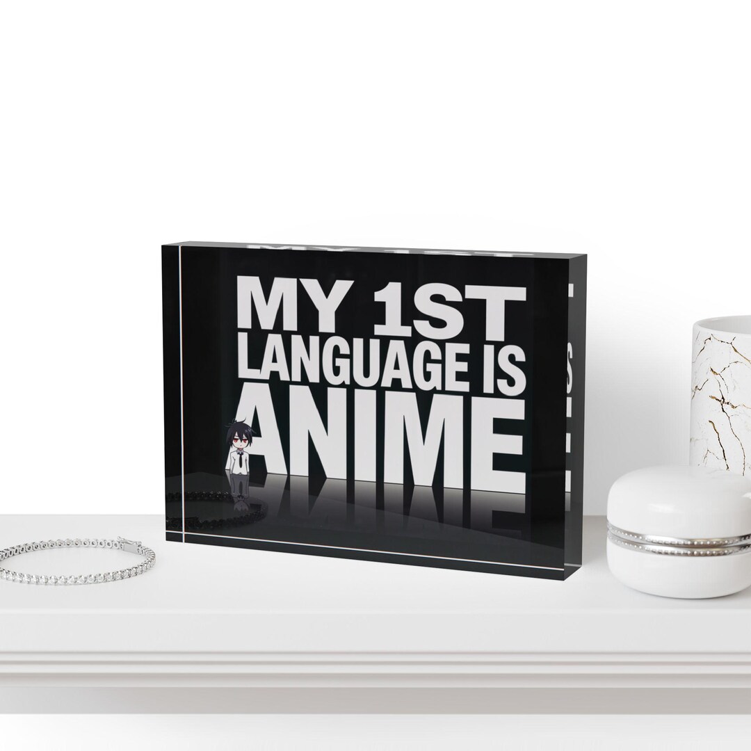 Glass-free Custom ANIME PHOTO BLOCK 7 X 5 Acrylic Home Desk or Shelf ...