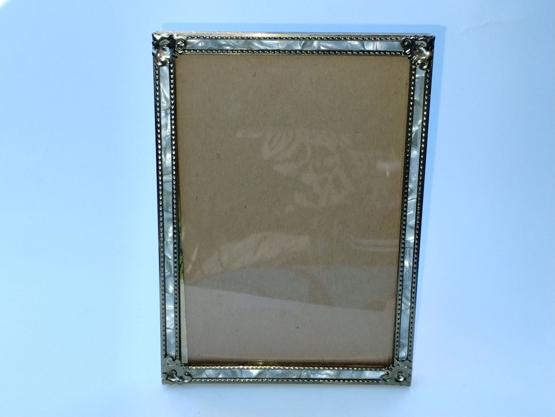 Vintage Photo Frame 5x7 Picture Frame Faux Mother of Pearl - Etsy