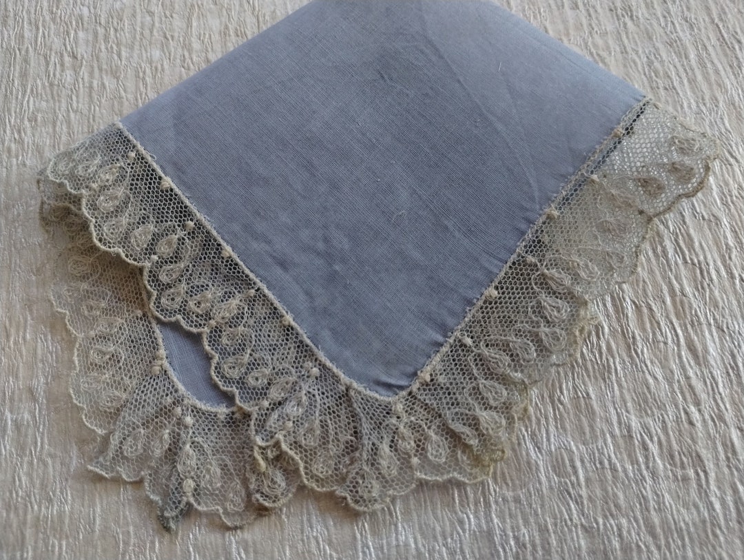Vintage Hankie Blue Tambour Lace Wedding Hankie. L - Etsy
