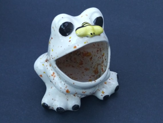 Vintage Sponge Holder 1970's Frog Spoon Rest Kitchen - Etsy