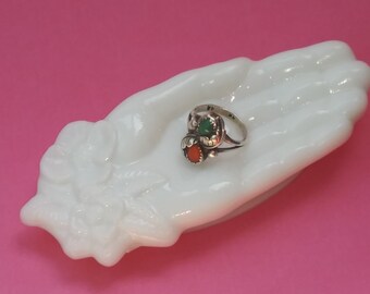 Milk Glass Hand Dish | Etsy