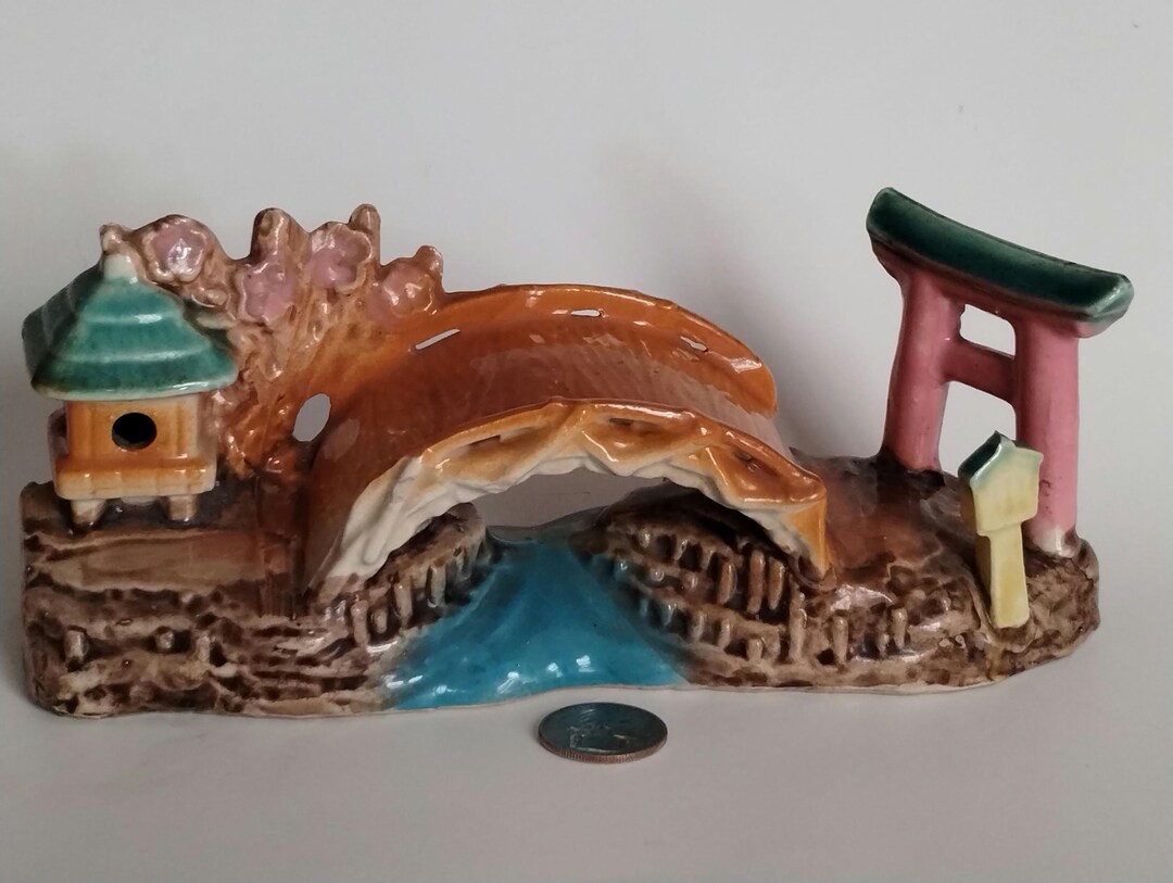 Vintage Fish Tank Decorations Ceramic Made in Japan. - Etsy
