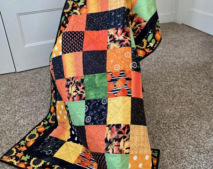 Fall Decor and LAP Quilt! Unique Fall Colors/dusty Plum/chair Throw ...