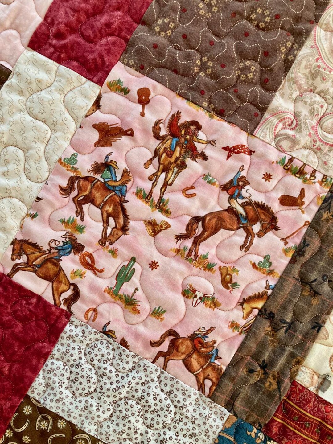 Girls Western Decor Quilt! Rodeo Queen! Country Girl/ranch Life/twin or ...