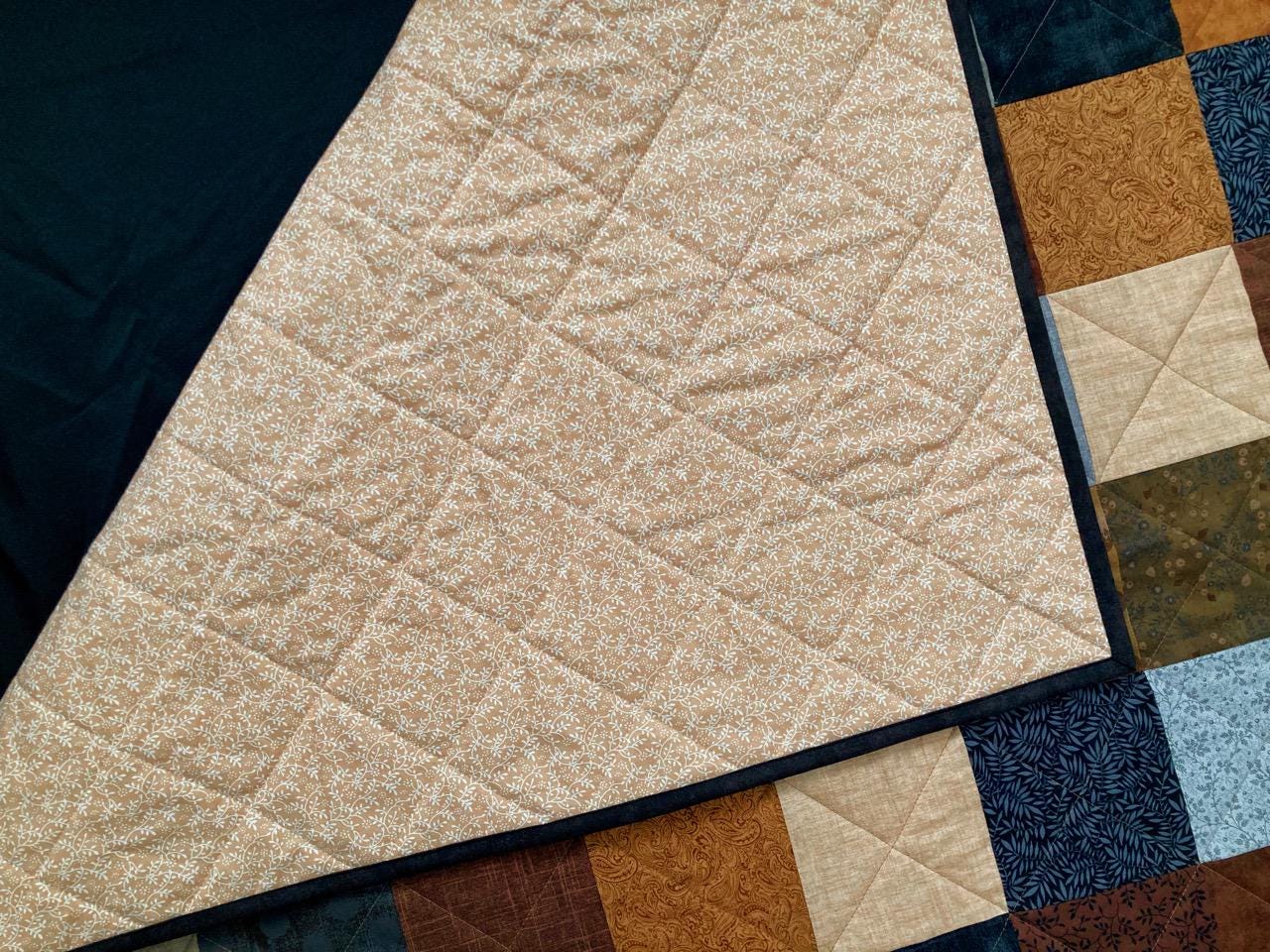 Urban Decor and LAP Quilt! Neutral Living, Earth Tones Cotton Throw - Etsy
