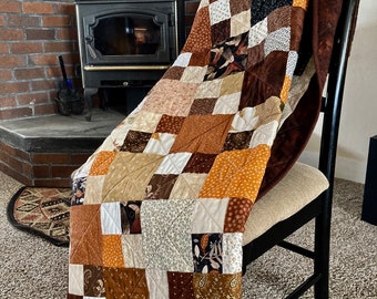 Earth Tone Quilt | Etsy