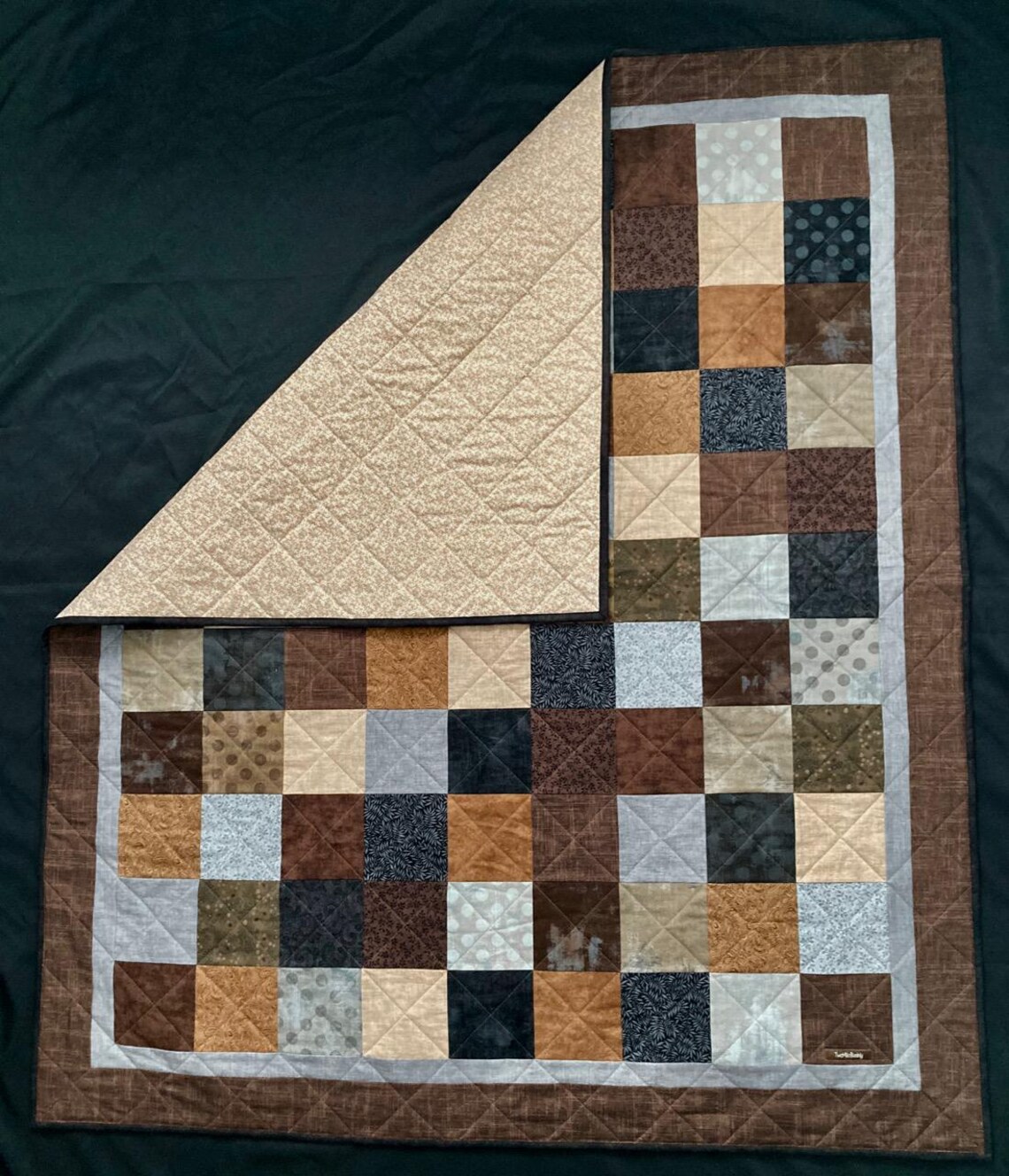 Urban Decor and LAP Quilt! Neutral Living, Earth Tones Cotton Throw - Etsy