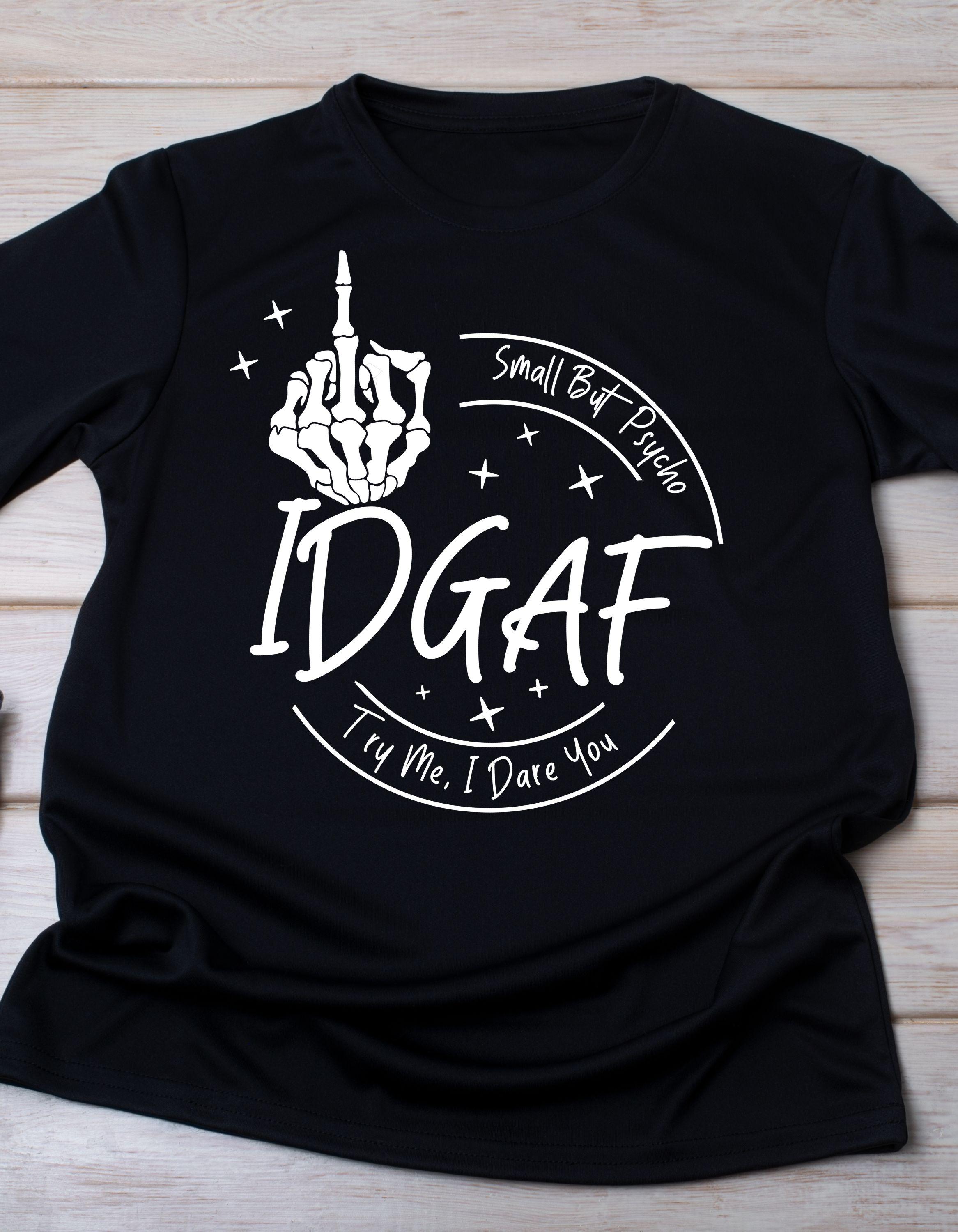 IDGAF Skeleton Middle Finger PNG: Attitude SVG for Shirt, Tumbler ...