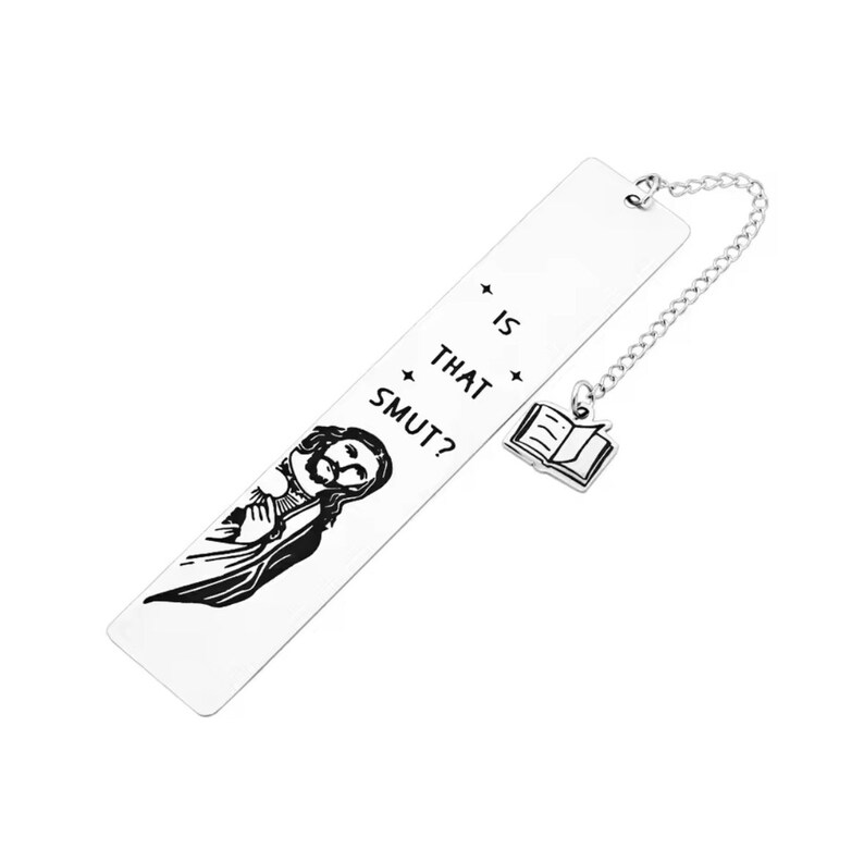 Funny Metal Bookmark With Tassel Book Lover Humor Peeking Jesus Book ...