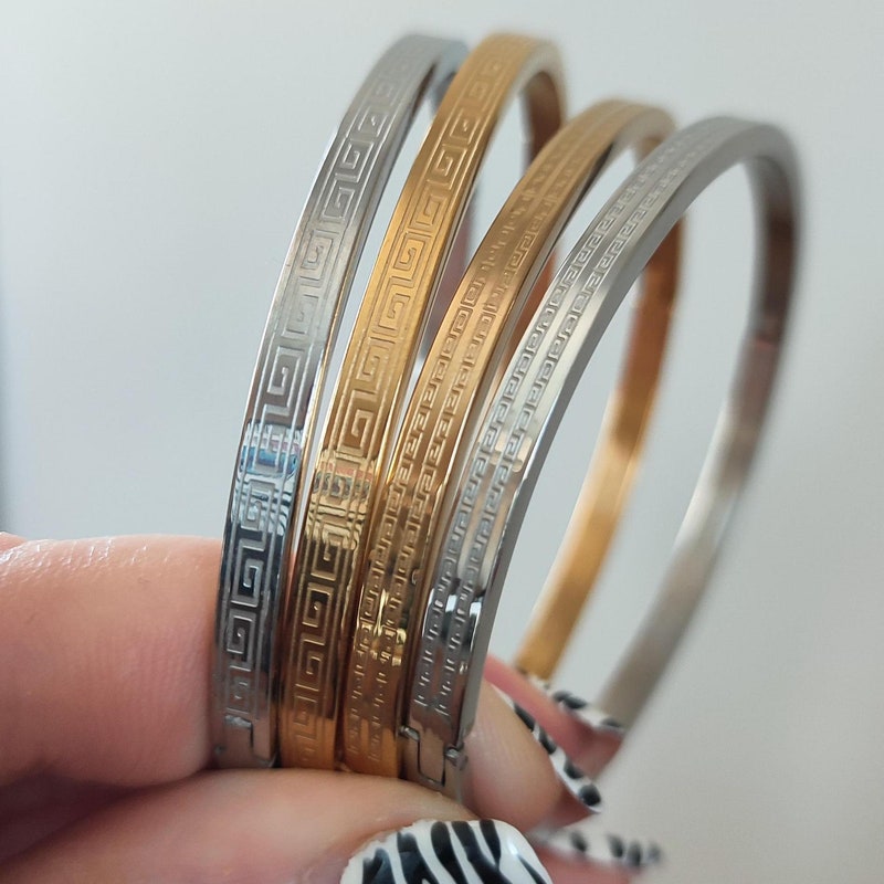 Greek Key Bracelet - Etsy