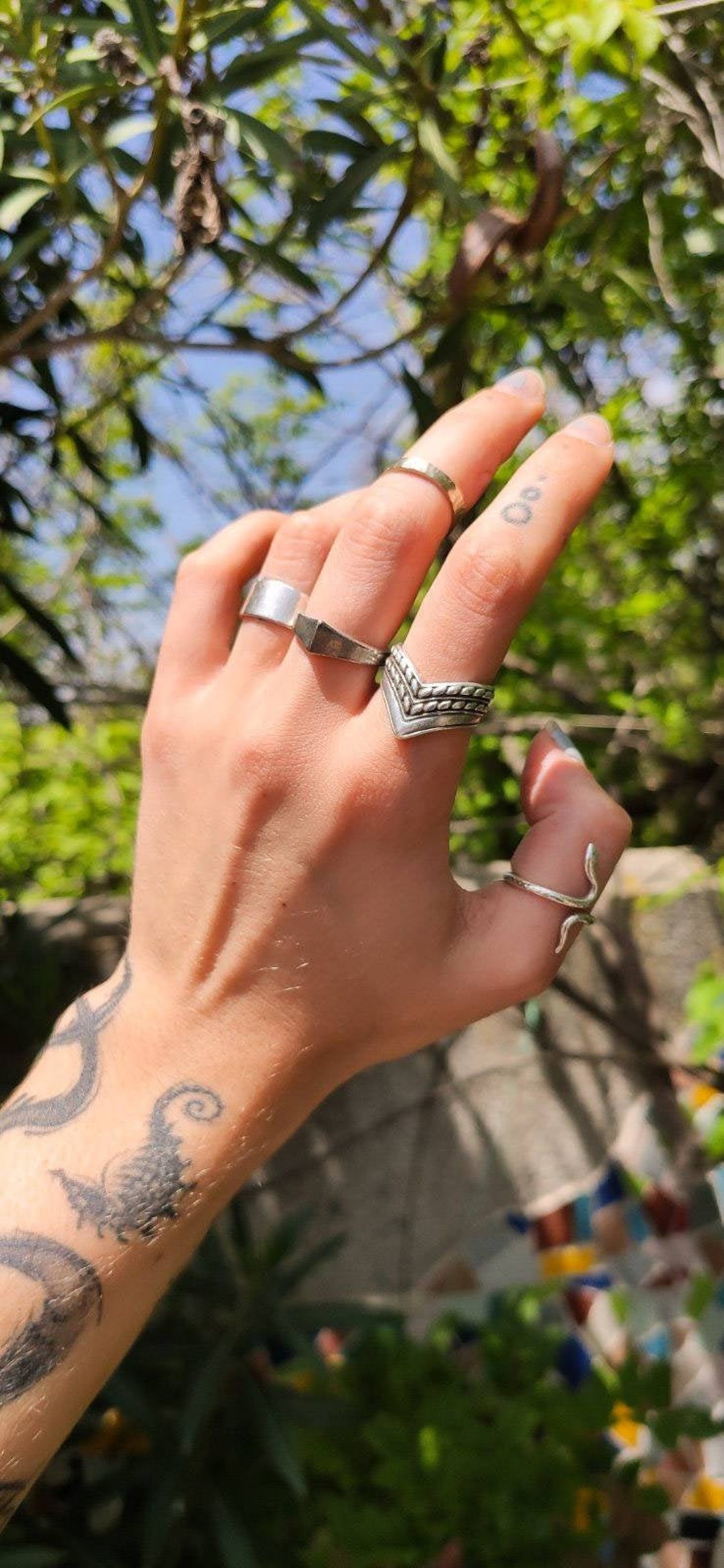 Midi Ring Above Knuckle Ring Pinkyi Ring Silver Midi Ring Gold Midi ...