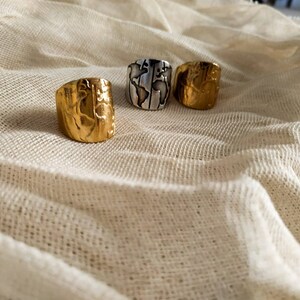 World Map Ring Silver Statement Ring Gold Boho Rings Stacking Rings ...