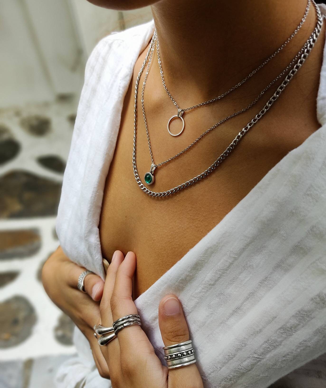 Karma Circle Necklace, Gold Circle Necklace, Best Friend Necklace ...