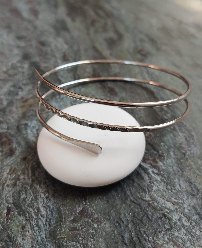Wrap Gold Arm Cuff, Spiral Cuff Bracelet, Upper Arm Cuff Bracelet ...