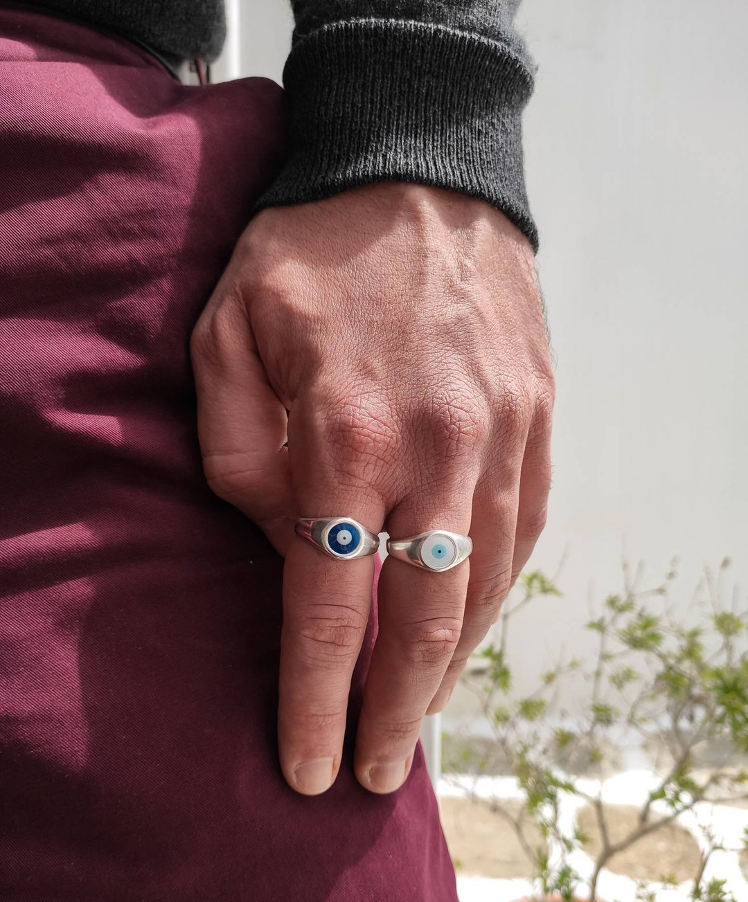 Evil Eye Ring Greek Jewellery Ring With Eye Protection Ring Positive ...
