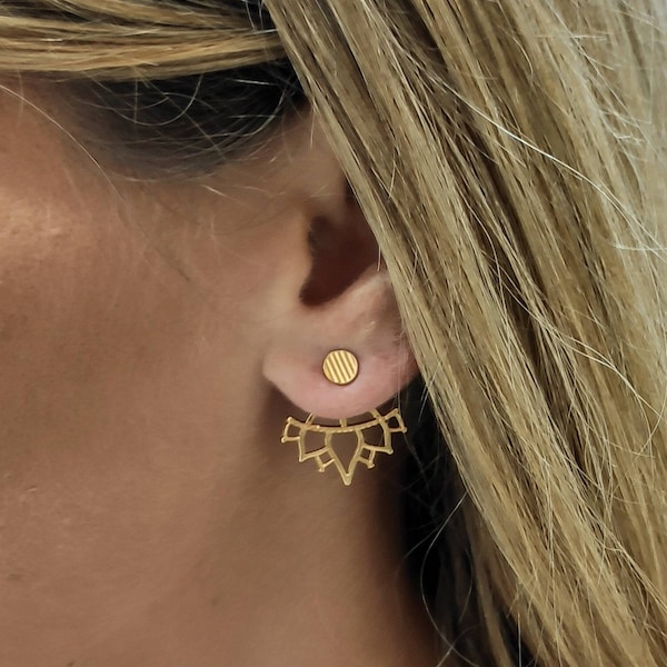 Front Back Earrings - Etsy